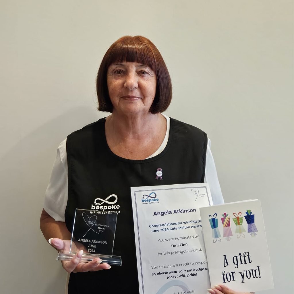 Kate Molton Award – June 2024 – bespoke Cleaning Services